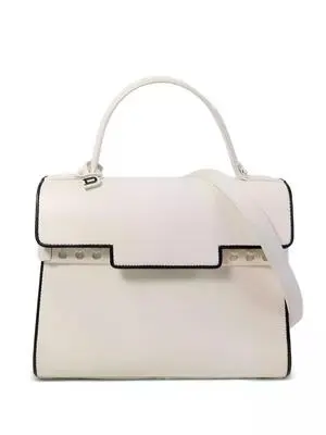 Delvaux Mm Tempête Tote Bag - White