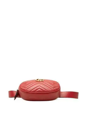 Gucci Gg Marmont Matelassé Belt Bag - Red