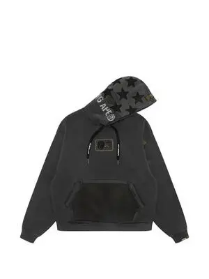 AAPE BY *A BATHING APE Star-pattern Embroidered Hoodie - Grey