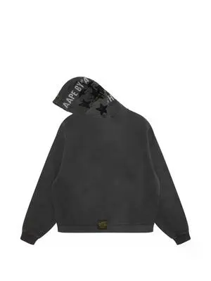 AAPE BY *A BATHING APE Star-pattern Embroidered Hoodie