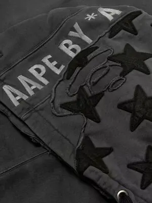 AAPE BY *A BATHING APE Star-pattern Embroidered Hoodie