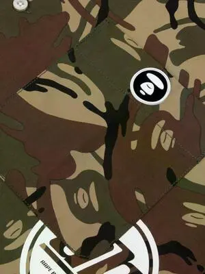 AAPE BY *A BATHING APE Moonface Camouflage-print Shirt