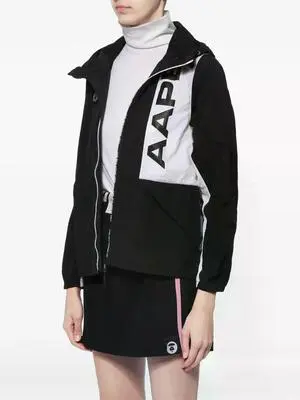 AAPE BY *A BATHING APE Panelled Logo-print Windbreaker
