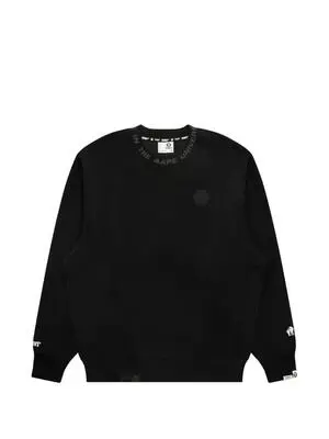 AAPE BY *A BATHING APE Moonface Patch Sweatshirt - Black