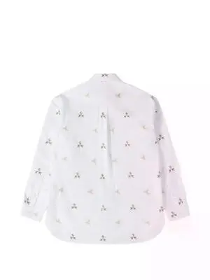 Simone Rocha Floral-embroidered Cotton Shirt