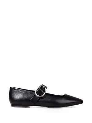 Calvin Klein Buckle-fastening Ballet Flats