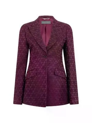 Alberta Ferretti Jacquard Fitted Jacket