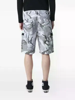 AAPE BY *A BATHING APE Logo Pocket Camouflage-print Logo-patch Shorts
