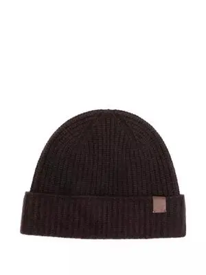 Eleventy Ribbed-knit Cashmere Beanie Hat - Red