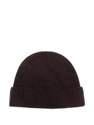Eleventy Ribbed-knit Cashmere Beanie Hat