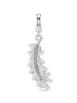 SWAROVSKI Crystal-embellished Feather Motif Charm