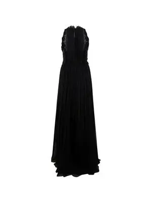 Alberta Ferretti Pleated Maxi Dress