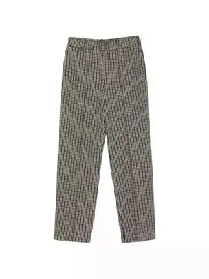Fabiana Filippi Check Pattern Straight-leg Trousers
