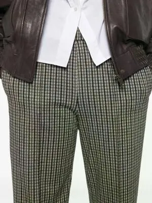 Fabiana Filippi Check Pattern Straight-leg Trousers