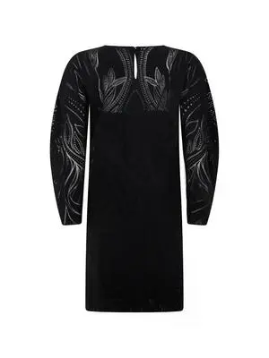 Alberta Ferretti Long Sleeve Mini Dress