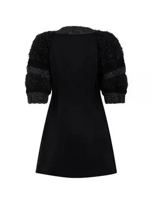 Alberta Ferretti Puff Sleeve Panelled Mini Dress