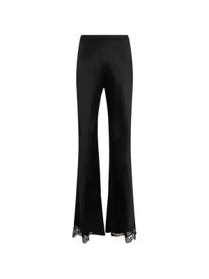 Alberta Ferretti Lace-trimmed Flared Trousers