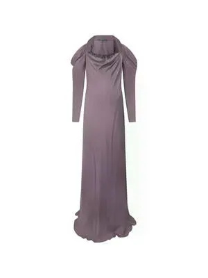 Alberta Ferretti Draped Maxi Dress
