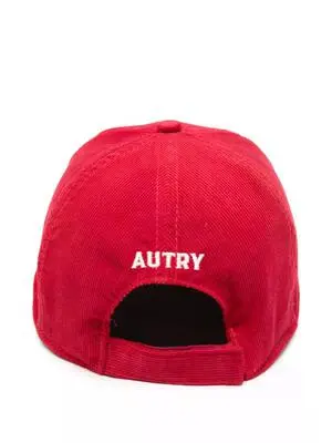 AUTRY Logo Patch Corduroy Baseball Cap