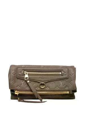 LOUIS VUITTON Monogram Empreinte Clutch - Brown