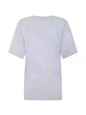 Alberta Ferretti Satin-embroidered T-shirt