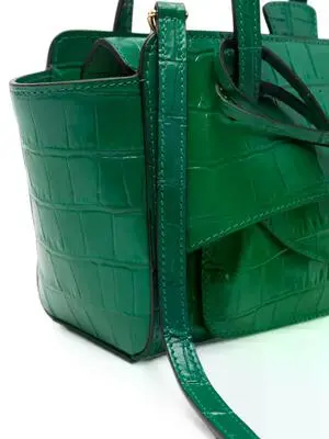 HIDESINS Flap S Cocco Croc-effect Leather Tote Bag