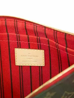 LOUIS VUITTON Monogram Neverfull Mm Pouch - Brown