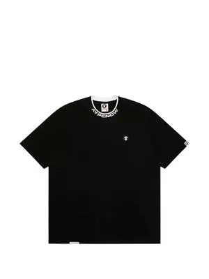 AAPE BY *A BATHING APE Now Moonface Logo-patch T-shirt - Neutrals
