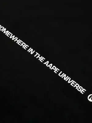 AAPE BY *A BATHING APE Now Moonface Logo-patch T-shirt