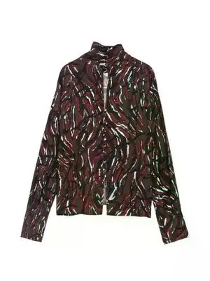 Proenza Schouler White Label Abstract-print High-neck Top
