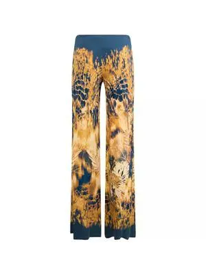Alberta Ferretti Printed Flared Trousers
