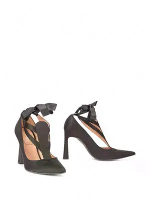 Alberta Ferretti Lace-up Pointed-toe Pumps