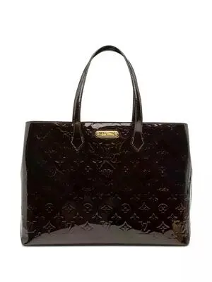 LOUIS VUITTON Monogram Vernis Wilshire Mm Tote Bag - Purple