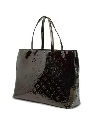 LOUIS VUITTON Monogram Vernis Wilshire Mm Tote Bag - Purple