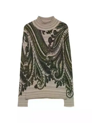 Etro Paisley-print High-neck Sweater