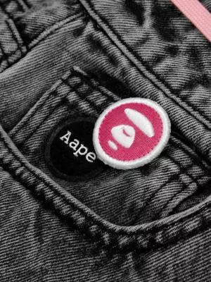 AAPE BY *A BATHING APE Moonface Patch Embroidered Shorts