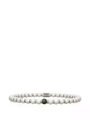 Roberto Demeglio Sfera Black Diamond And Ceramic Bracelet - White