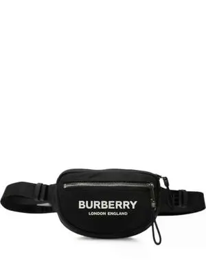 Burberry 2000-2017 Nylon Logo Cannon Belt Bag - Black