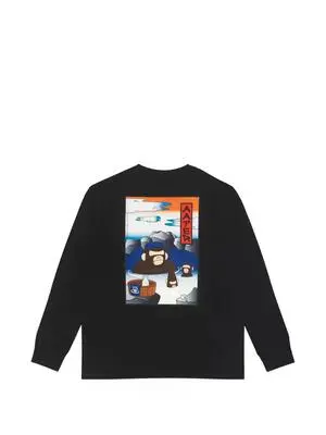 AAPE BY *A BATHING APE Aaper Graphic Long-sleeve T-shirt - Black