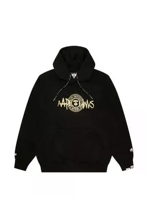 AAPE BY *A BATHING APE Moonface Logo-print Hoodie - Black