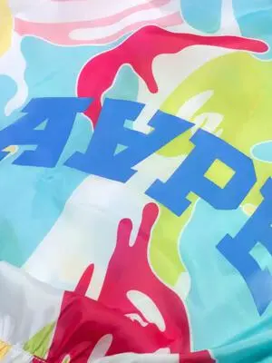 AAPE BY *A BATHING APE Moonface Camouflage Print Zip-up Jacket