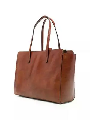 HIDESINS Grained Leather Tote Bag