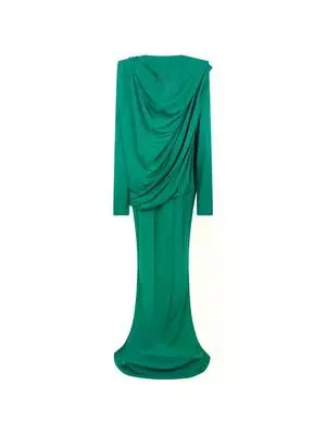 Alberta Ferretti Draped Maxi Dress