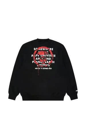 AAPE BY *A BATHING APE Moonface Graphic Sweatshirt