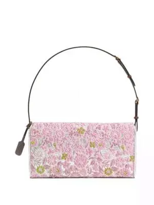 Valentino Garavani Devain Small Shoulder Bag In Jacquard Lurex Fabric