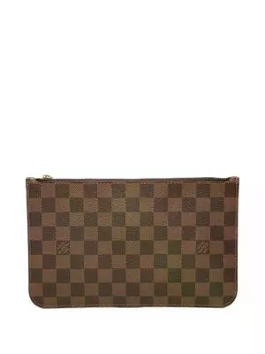 LOUIS VUITTON 2021 Damier Ebene Neverfull Mm Pouch - Brown