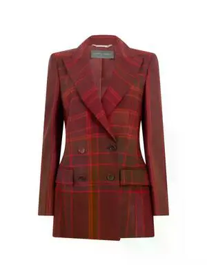 Alberta Ferretti Double-breasted Blazer - Red