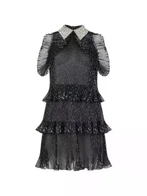 Alberta Ferretti Ruffled Tiered Mini Dress