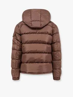 Moncler Recycled Material Down Jacket With Hood - Multicolor