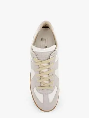 MAISON MARGIELA Low-top Replica Leather And Suede Sneakers
